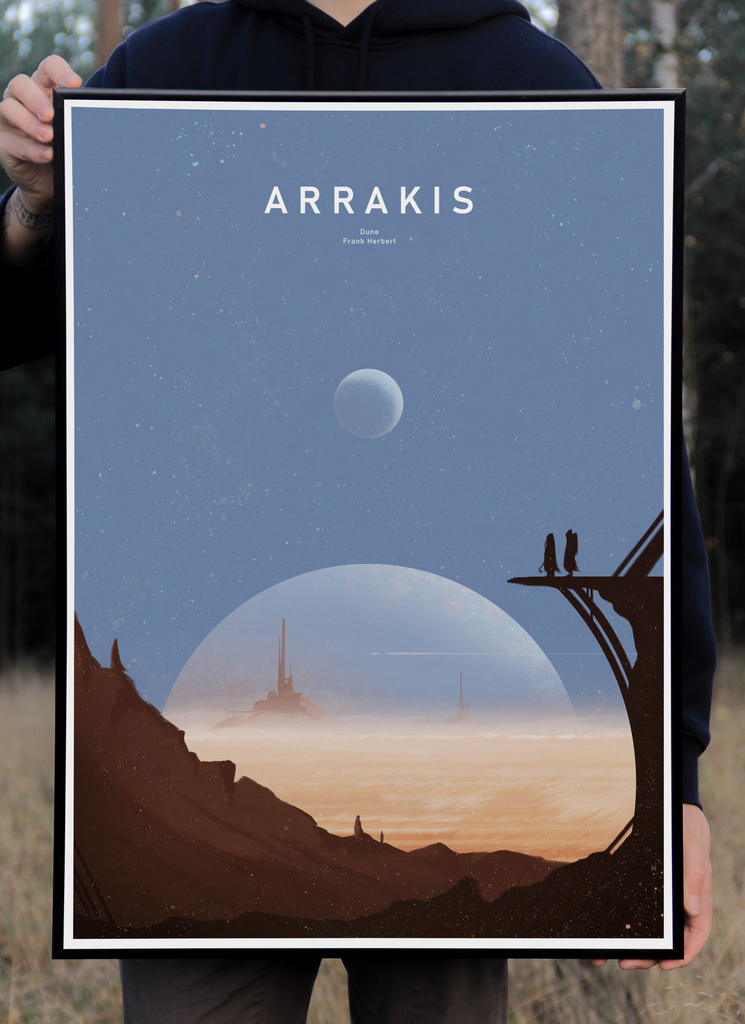 Plakat Arrakis (Światy) 30x40cm – Jędrzej Nyka | fansi.pl